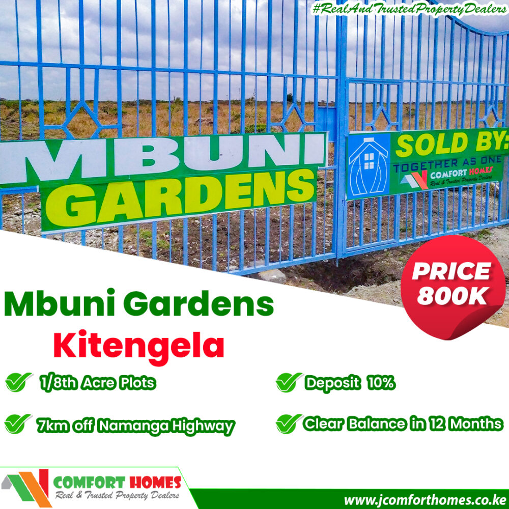 Mbuni Gardens, Kitengela | Comfort Homes - Affordable Land & Plots For ...